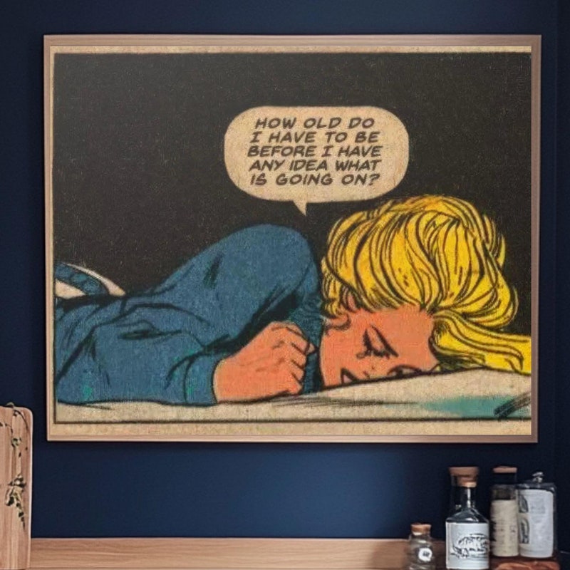 Crying Comic Girl - Etsy