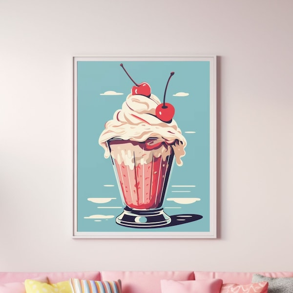 Ice Cream Poster - Etsy