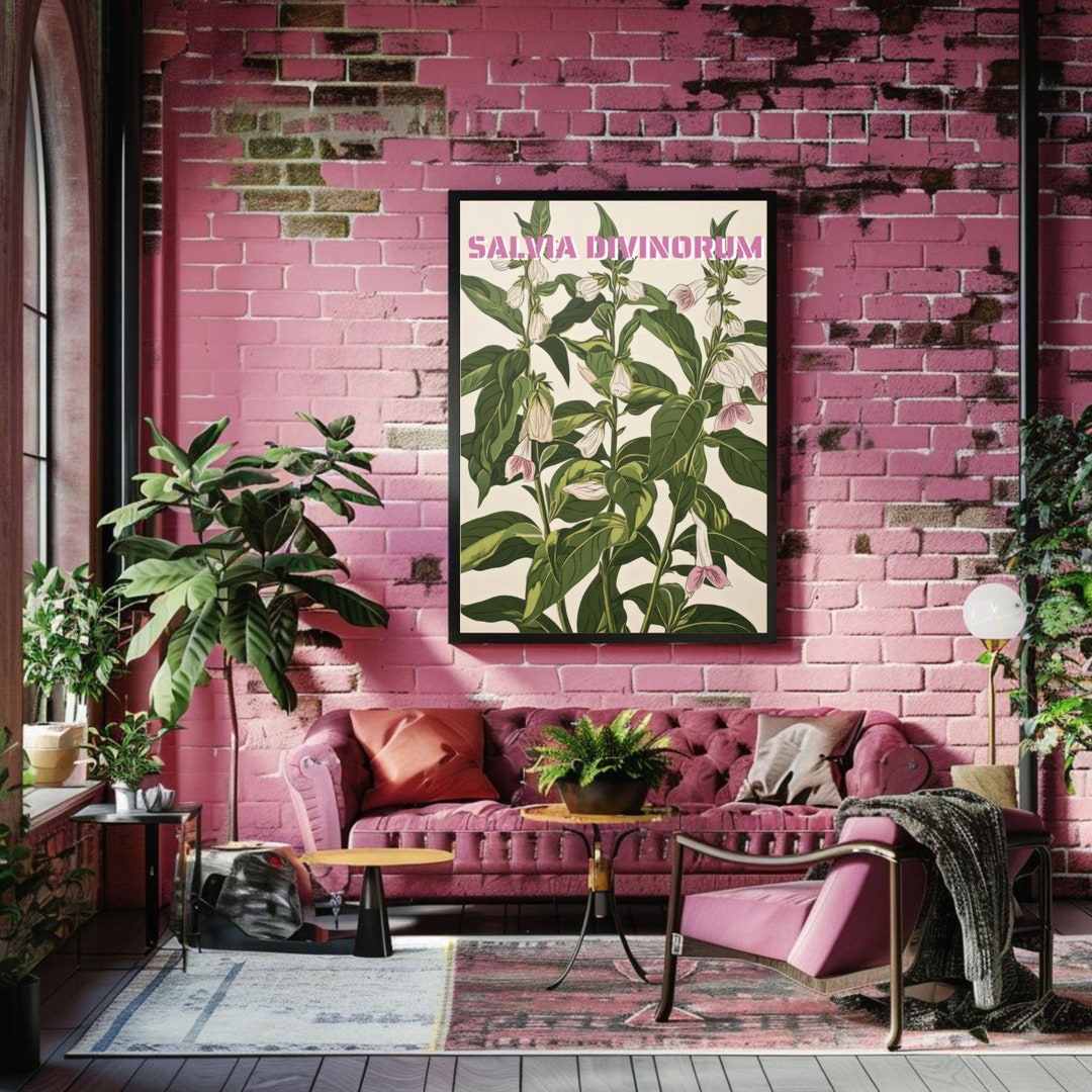 Salvia Wall Art Salvia Divinorum Poster Salvia Poster Salvia Print ...