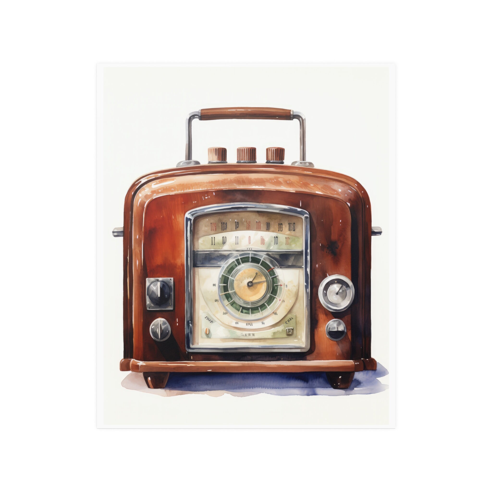 Retro Radio Wall Art Radio Poster Vintage Radio Kitsch - Etsy