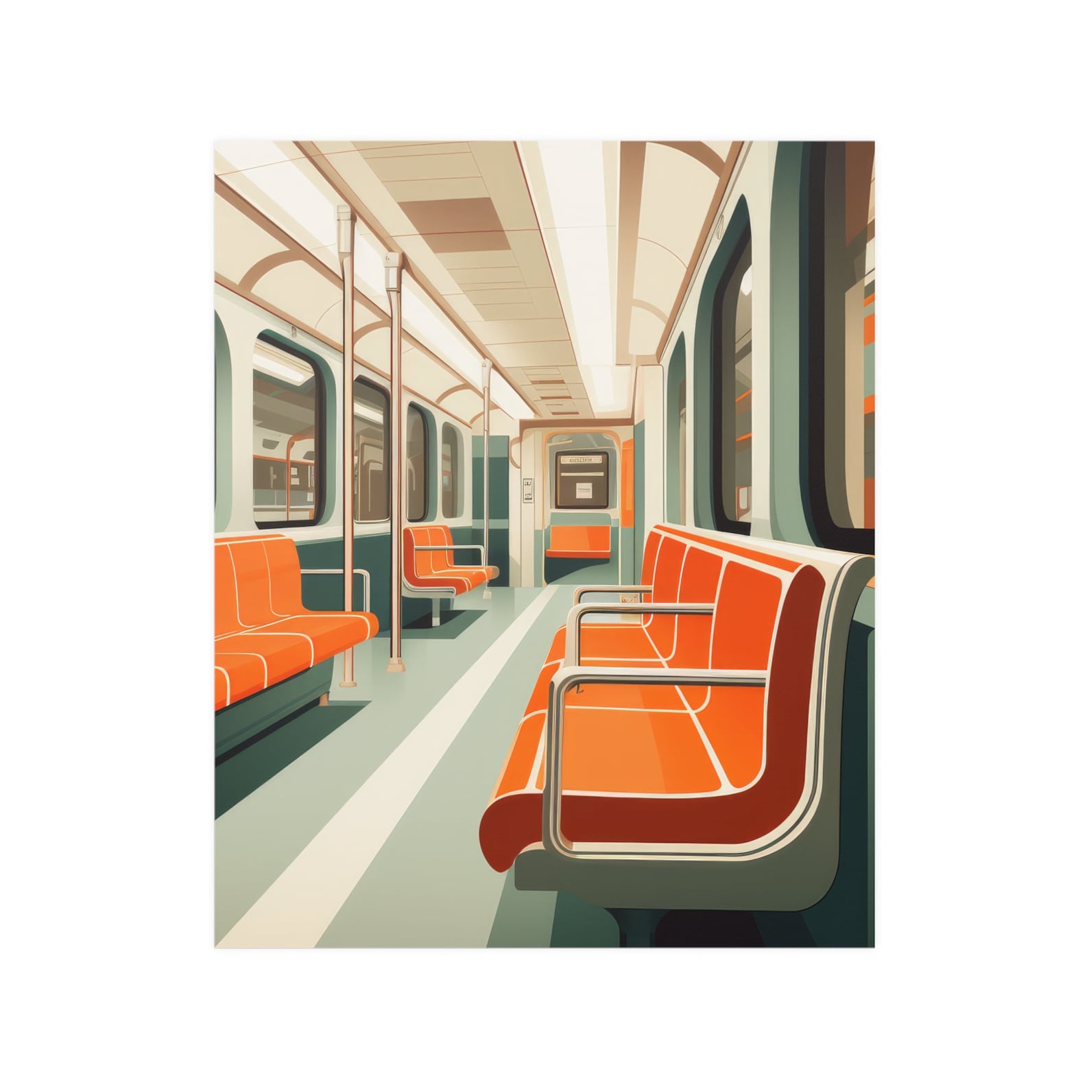 New York Subway Art Print, Iconic NYC Wall Art, Subway Train ...