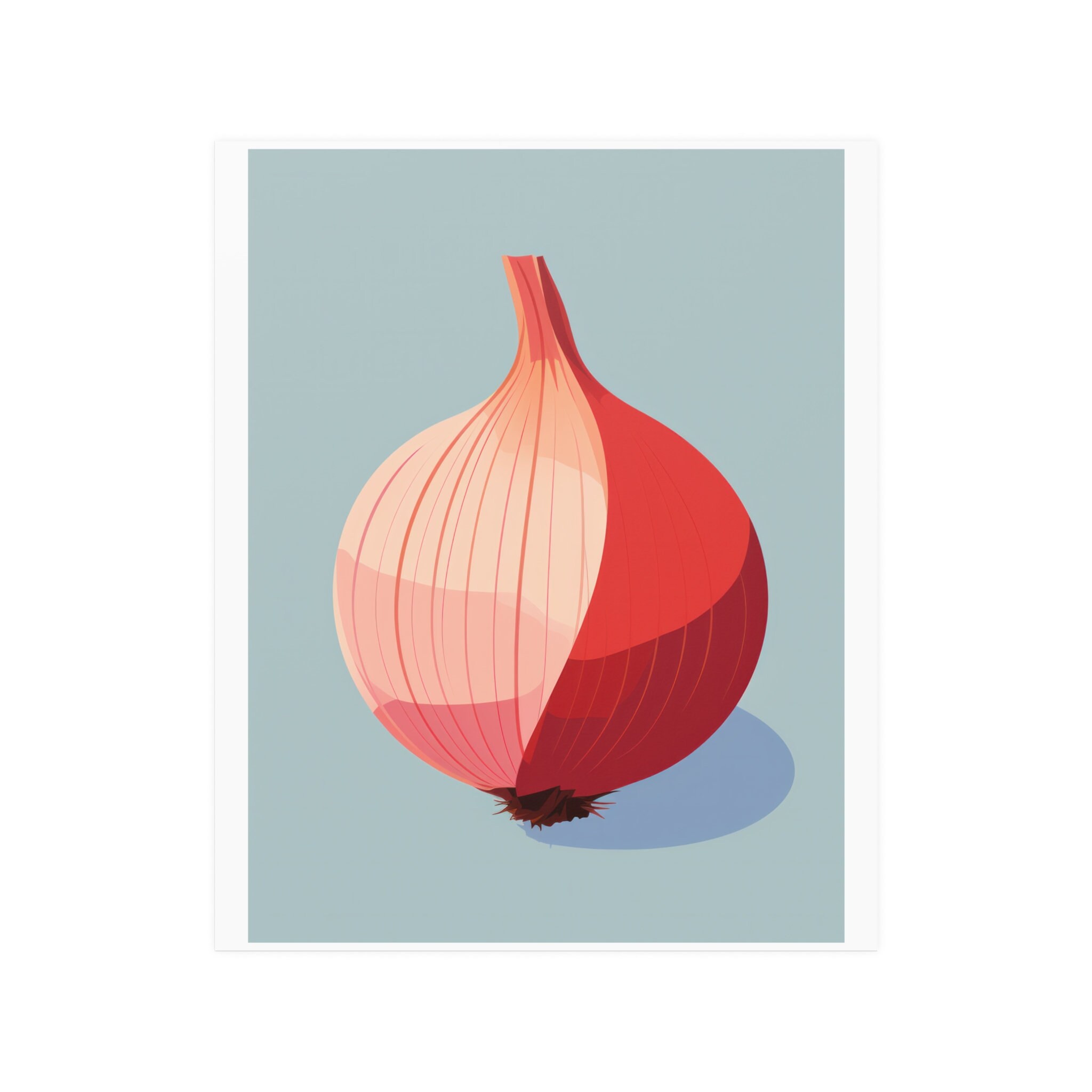 Retro Style Onion Poster, Bauhaus Onion Wall Art - Etsy