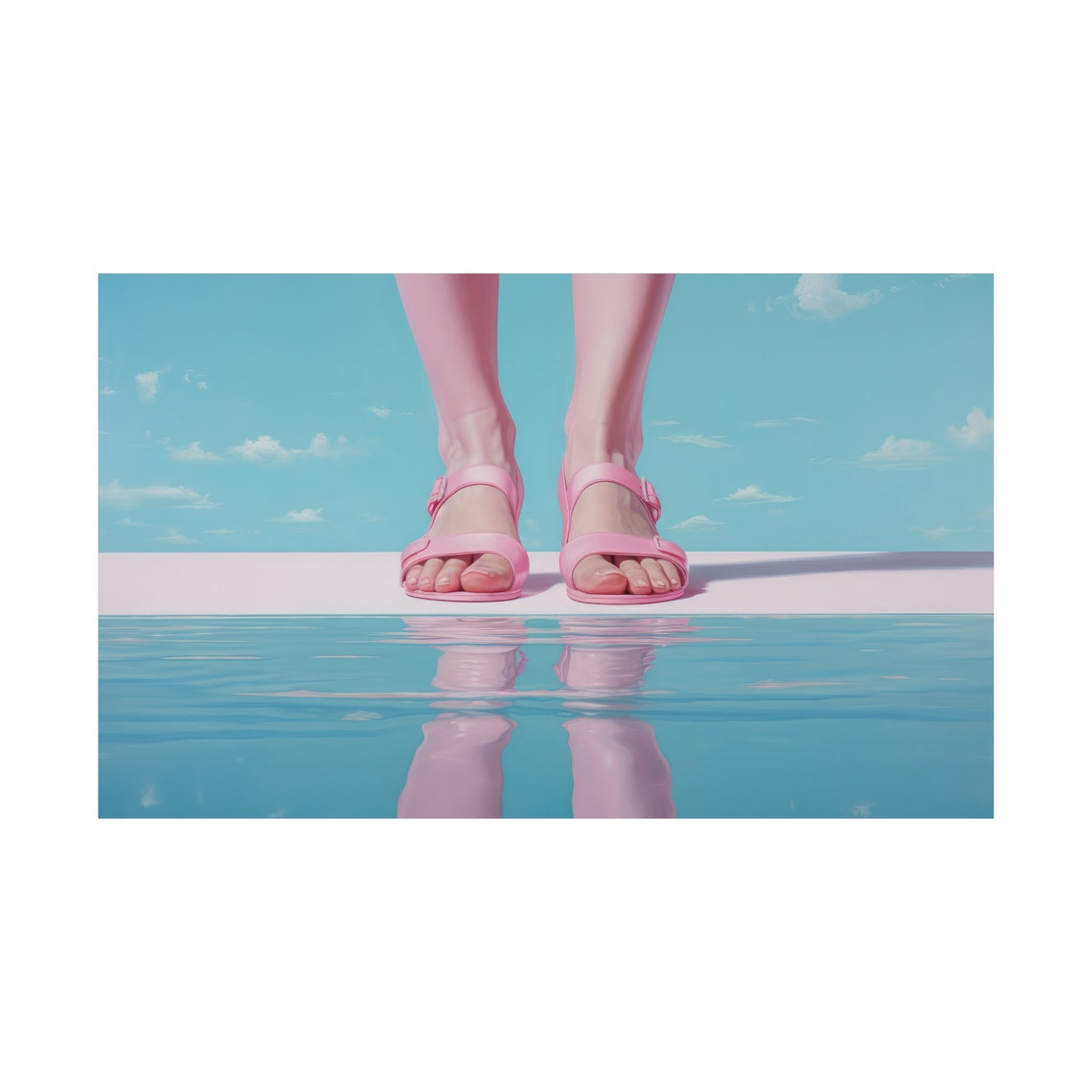 Pink Sandals Girls Feet Poster Feet Wall Art, Light Pink Poster - Etsy