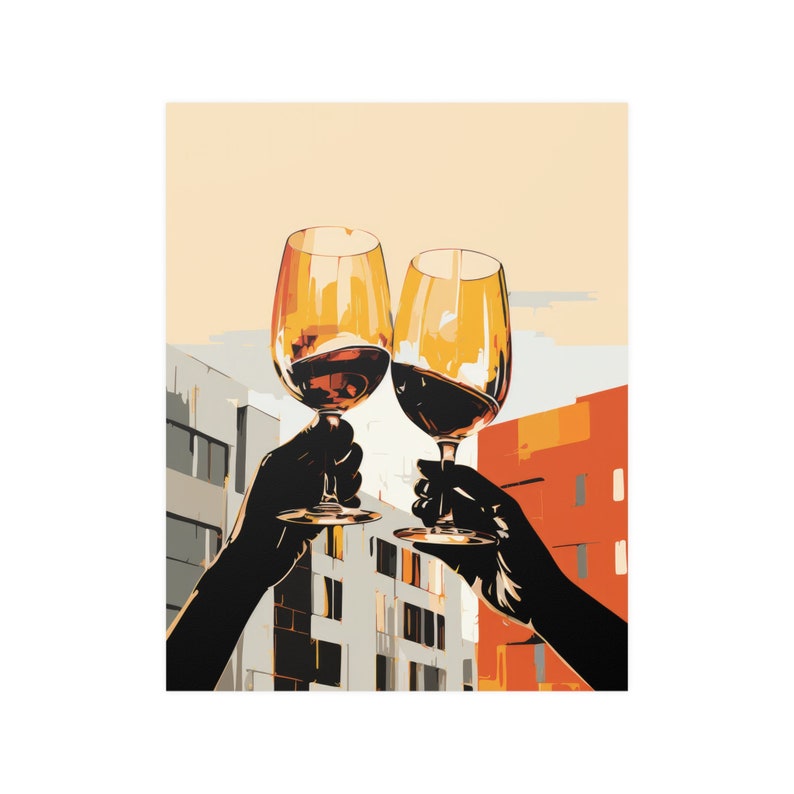 Cheers Wall Art, Wine Glasses Wall Art, Wine Poster, Cheers Print - Etsy