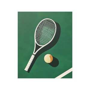 Tennis Wall Art Tennis Racket Wall Art Tennis Poster Tennis Print ...