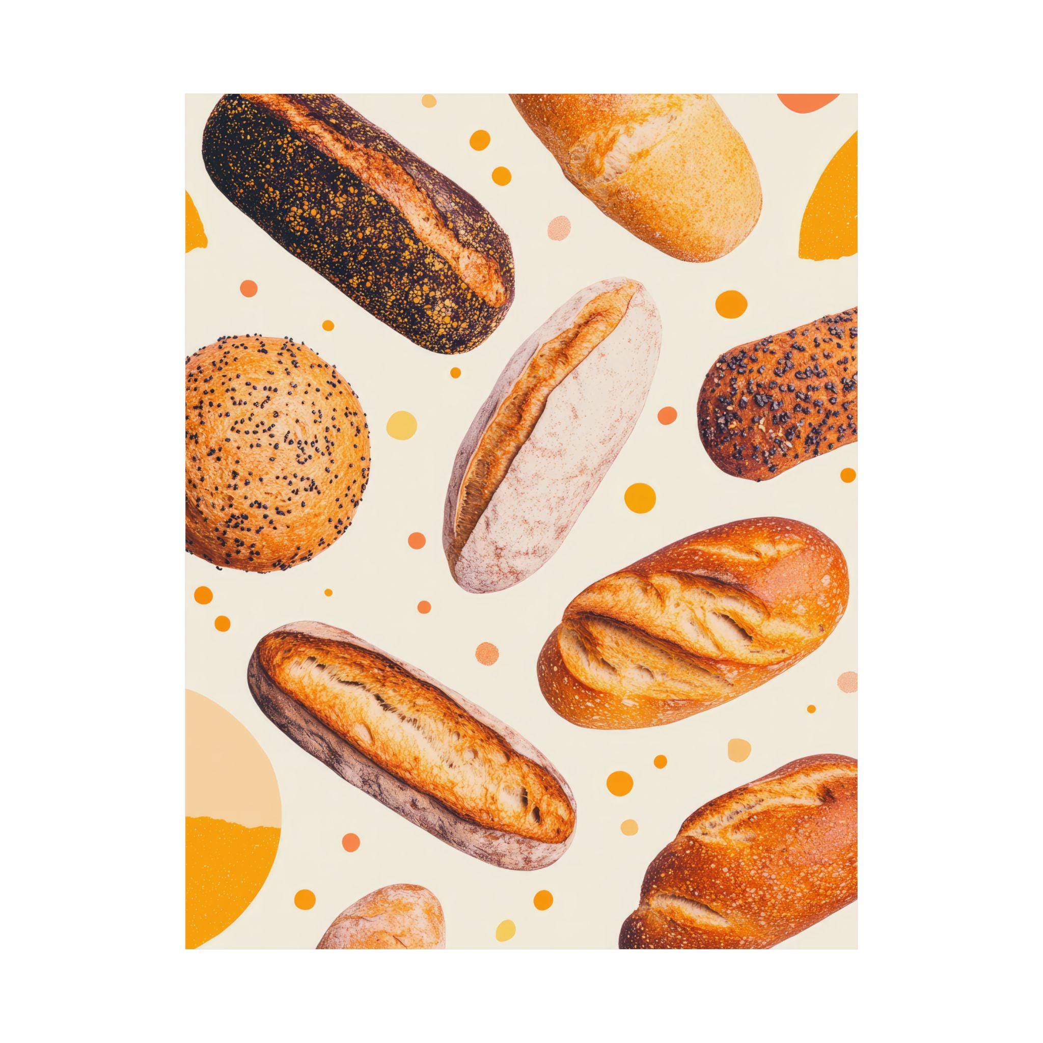 Bread Wall Art, Bakery Wall Decor, Kitchen Decor, Bakery-themed Home ...