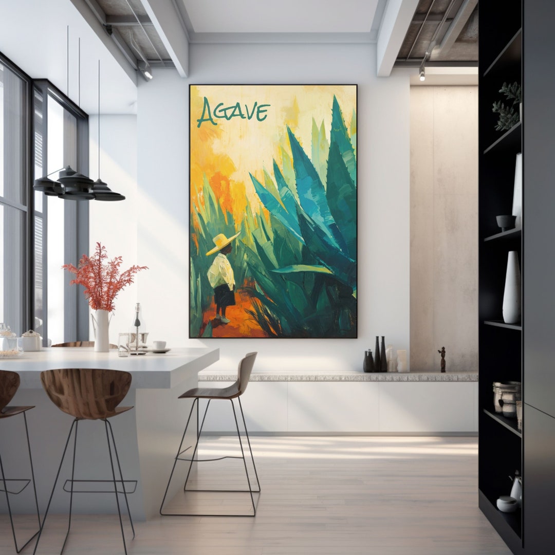 Agave Wall Art Agave Cactus Wall Art Agave Poster Print - Etsy