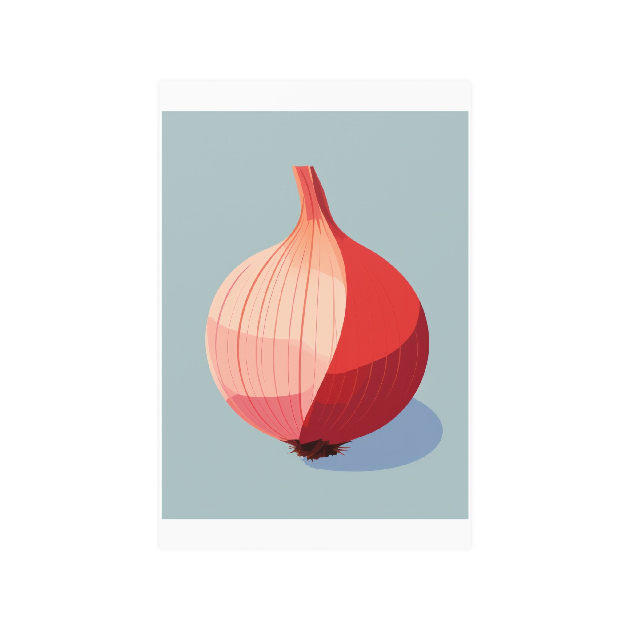 Retro Style Onion Poster, Bauhaus Onion Wall Art - Etsy