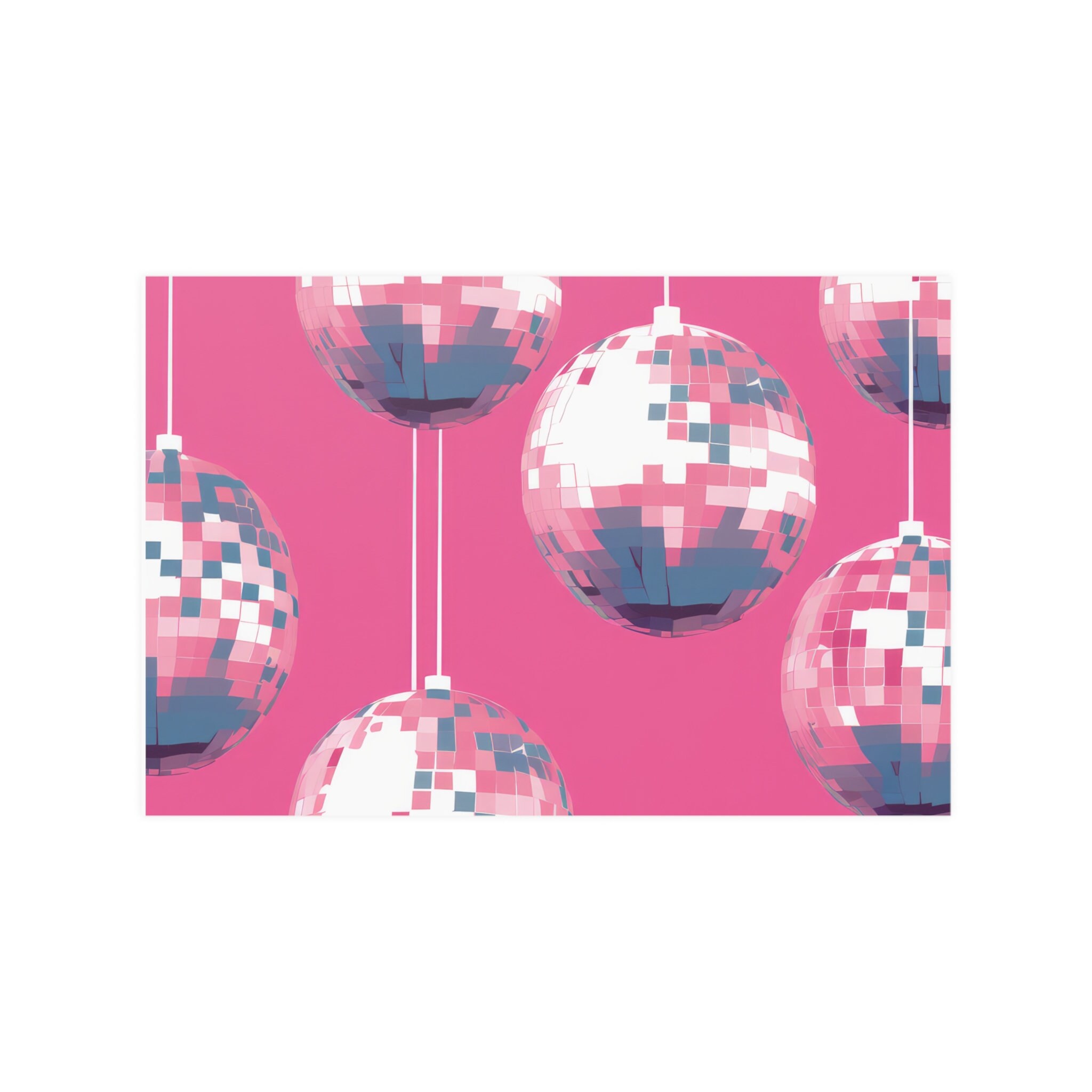 Digital Printable Disco Ball Poster Groovy Wall Art Girly Dorm - Etsy