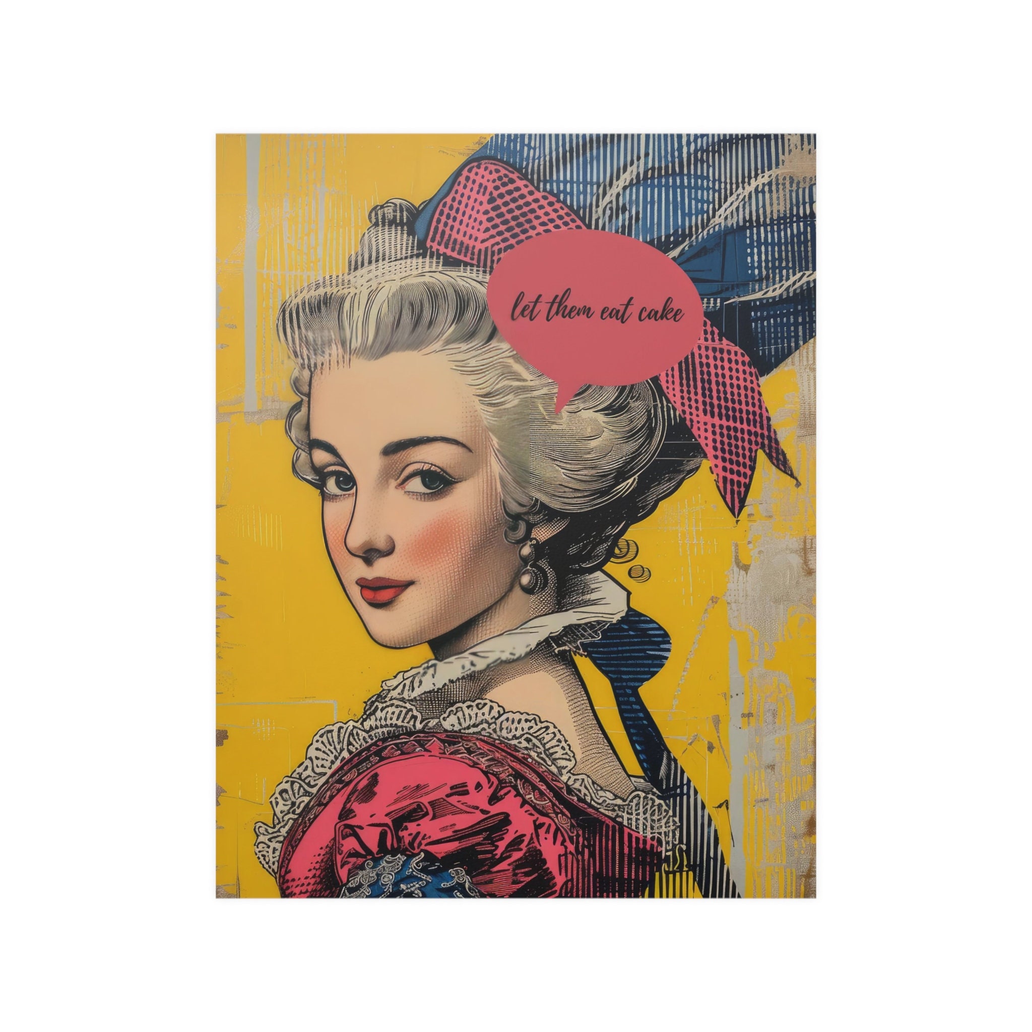 Marie Antoinette Wall Art Marie Antoinette Pop Art Poster Let Them Eat ...