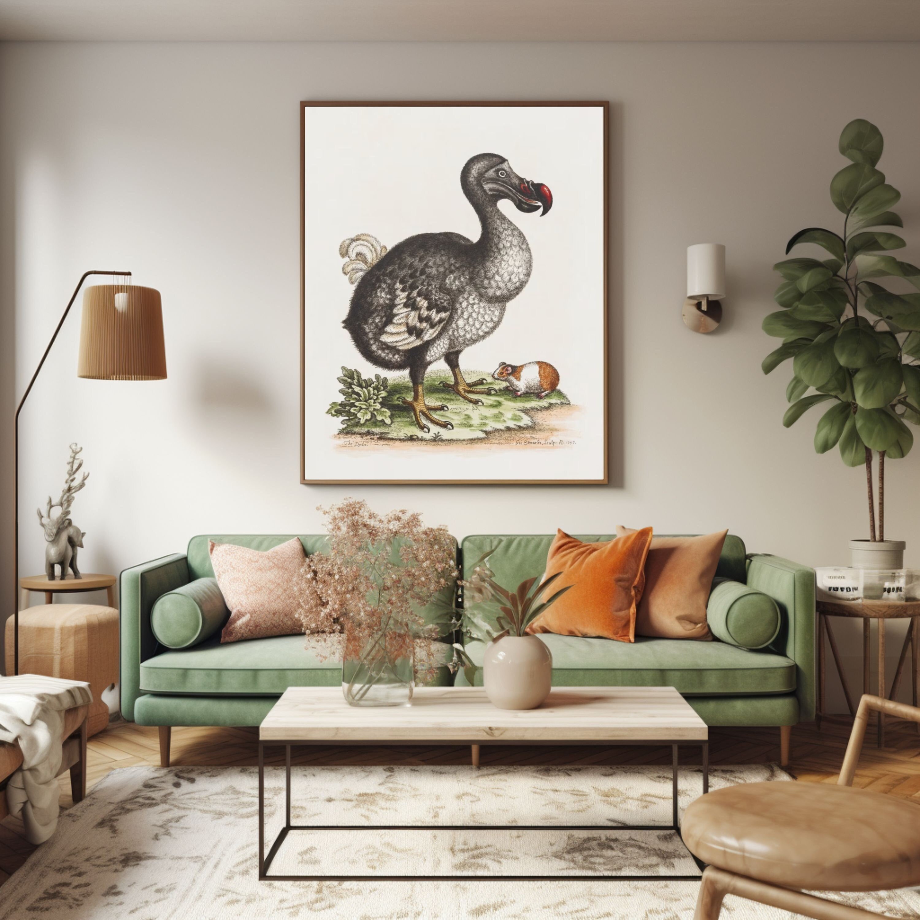 Antique Dodo Bird Wall Art Dodo Print Guinea Pig and Dodo Poster - Etsy