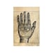 Antique Wall Art Alchemy Poster Hand Print Eye on a Hand Wall Art Magic ...