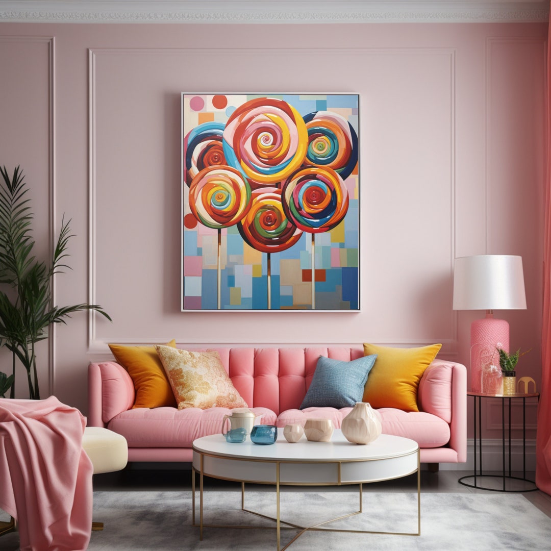 Abstract Lollipops Wall Art Lollipops Poster Candies Print - Etsy