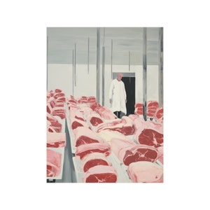 Meat Locker Meat Cooler Butcher Wall Art Poster - Etsy