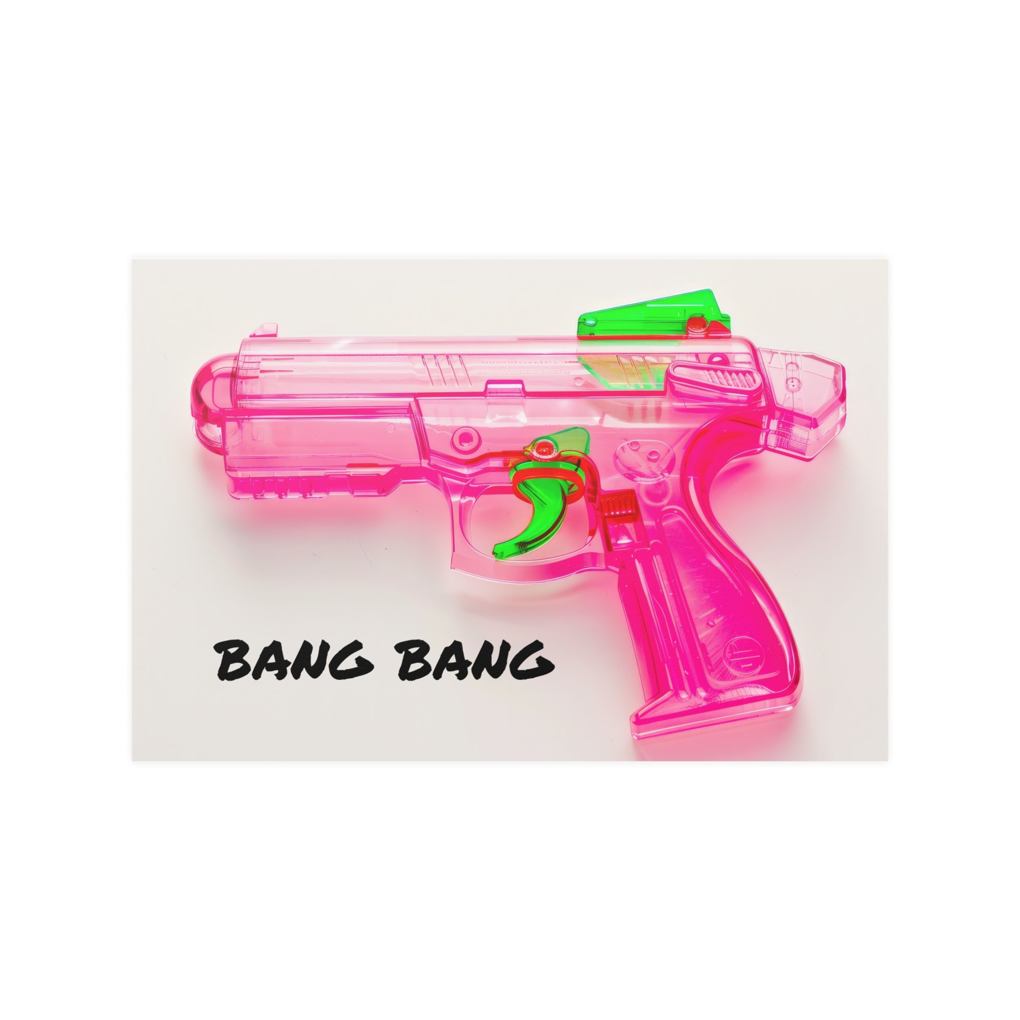 Watergun Wall Arn Gun Poster Ping Gun Print Bang Bang Funny Wall Art - Etsy