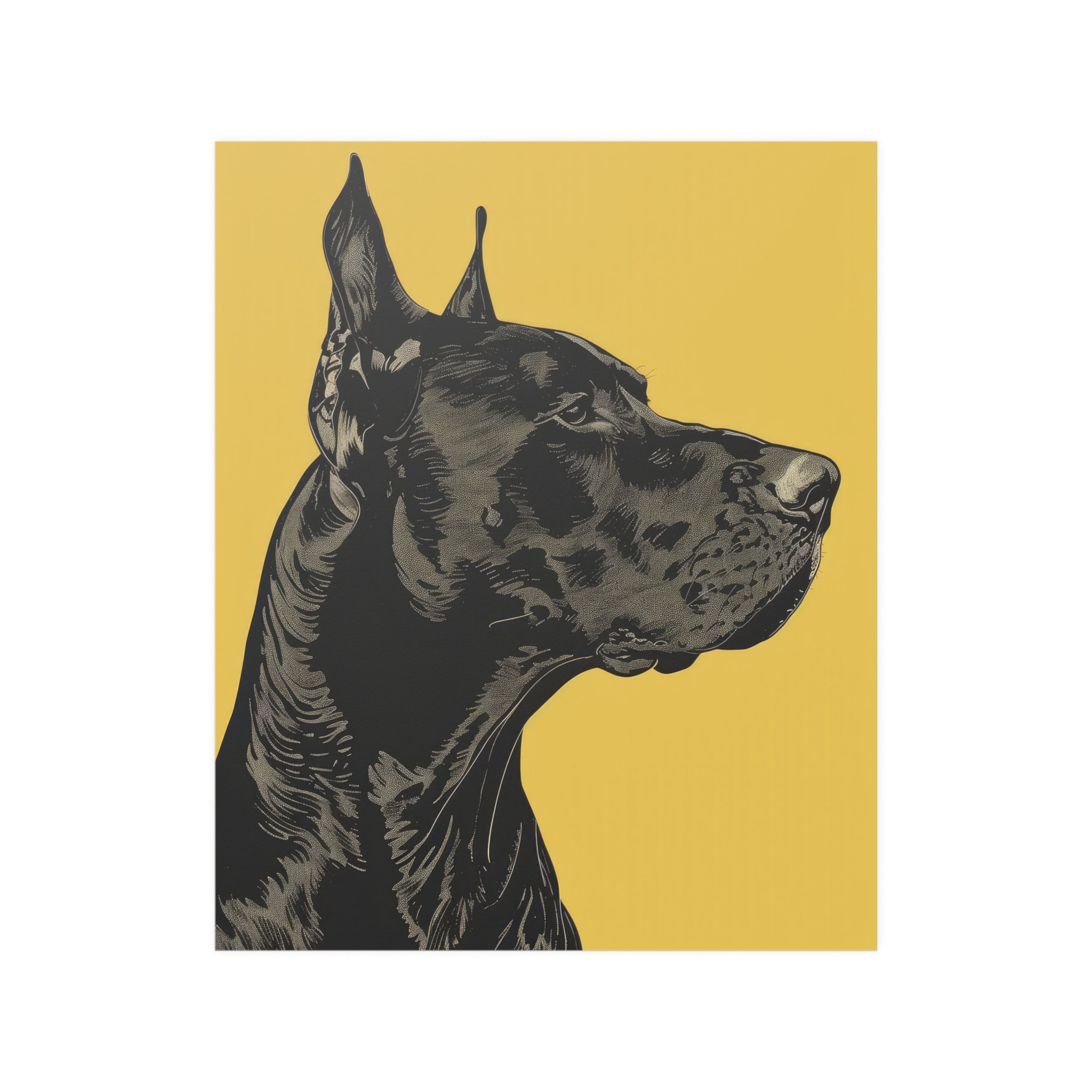 Great Dane Wall Art Great Dane Graphic Painting Dog Wall Art Dog Poster ...