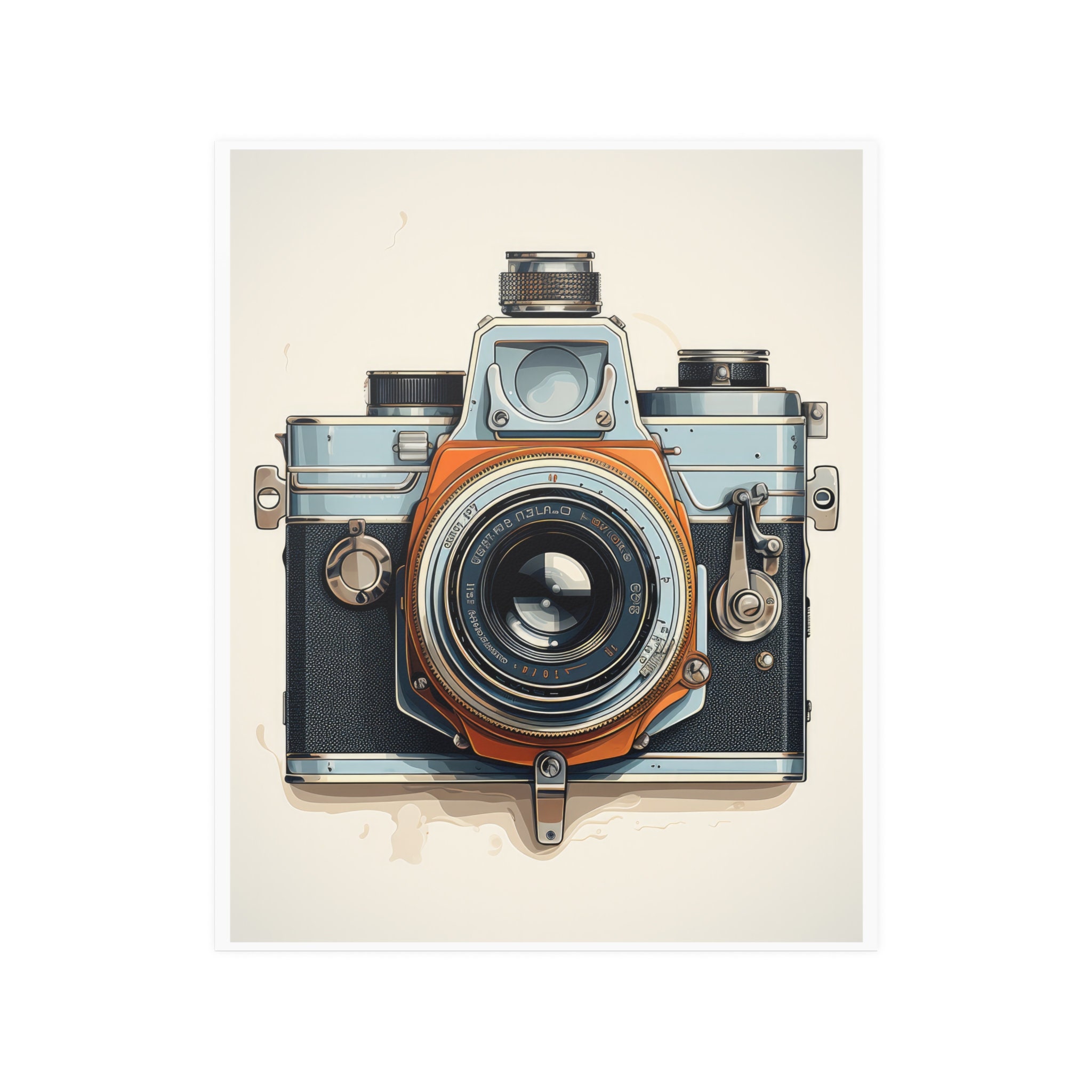 Vintage Camera Wall Art Retro Camera Poster - Etsy