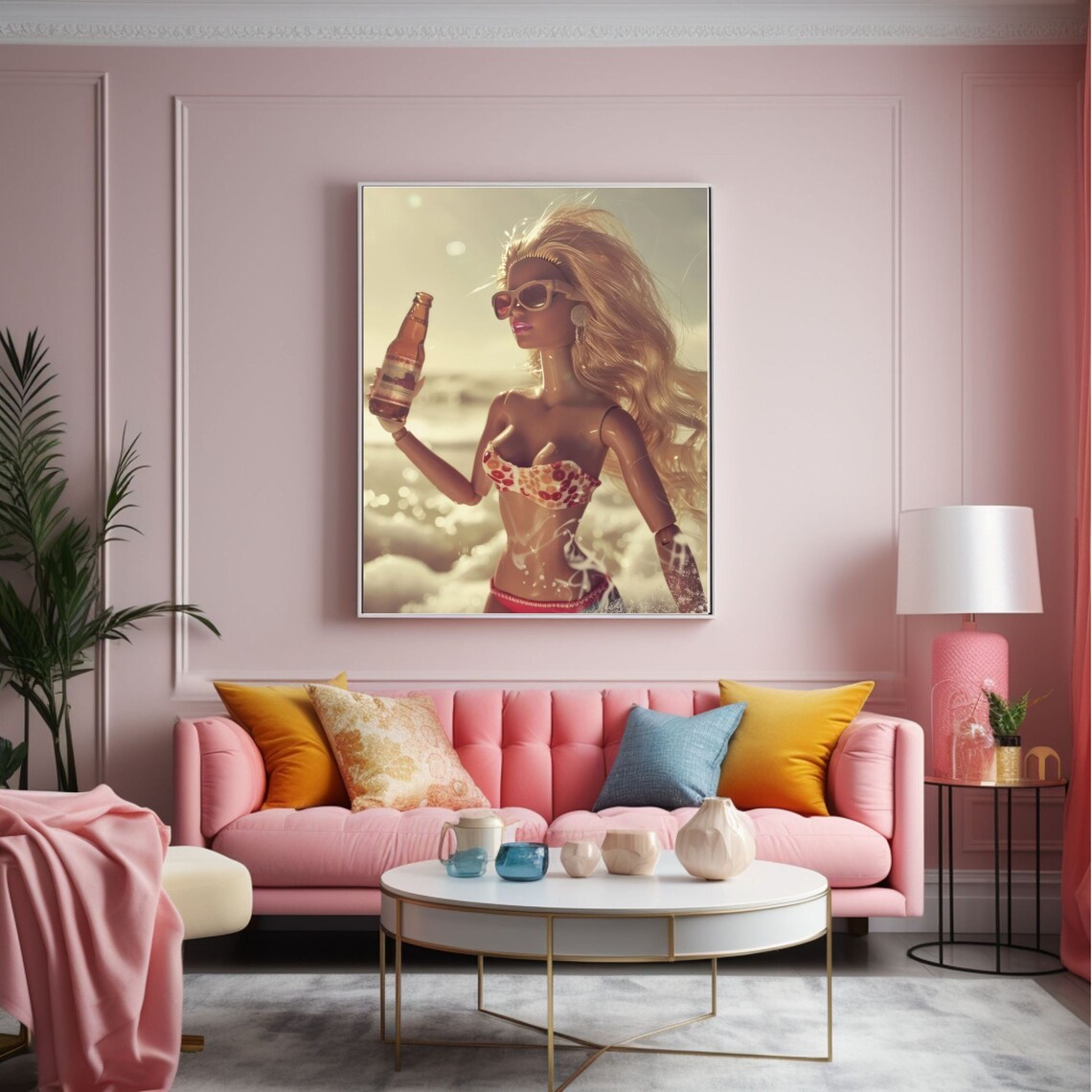 Barbie Beach Wall Art Barbie Doll Wall Art Barbie Poster Barbie With ...