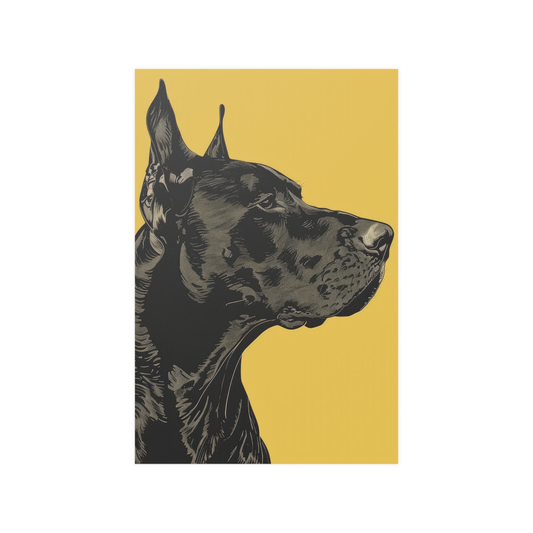 Great Dane Wall Art Great Dane Graphic Painting Dog Wall Art Dog Poster ...