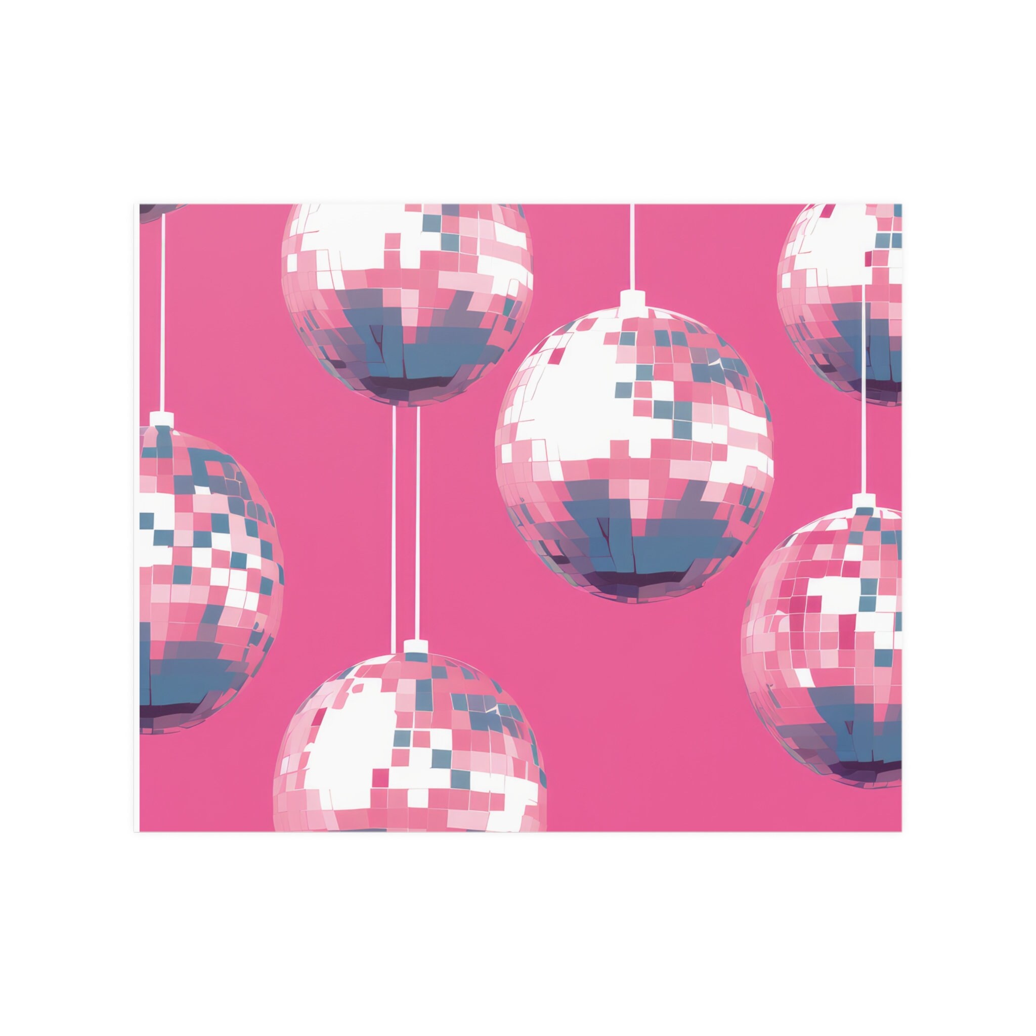 Digital Printable Disco Ball Poster Groovy Wall Art Girly Dorm - Etsy