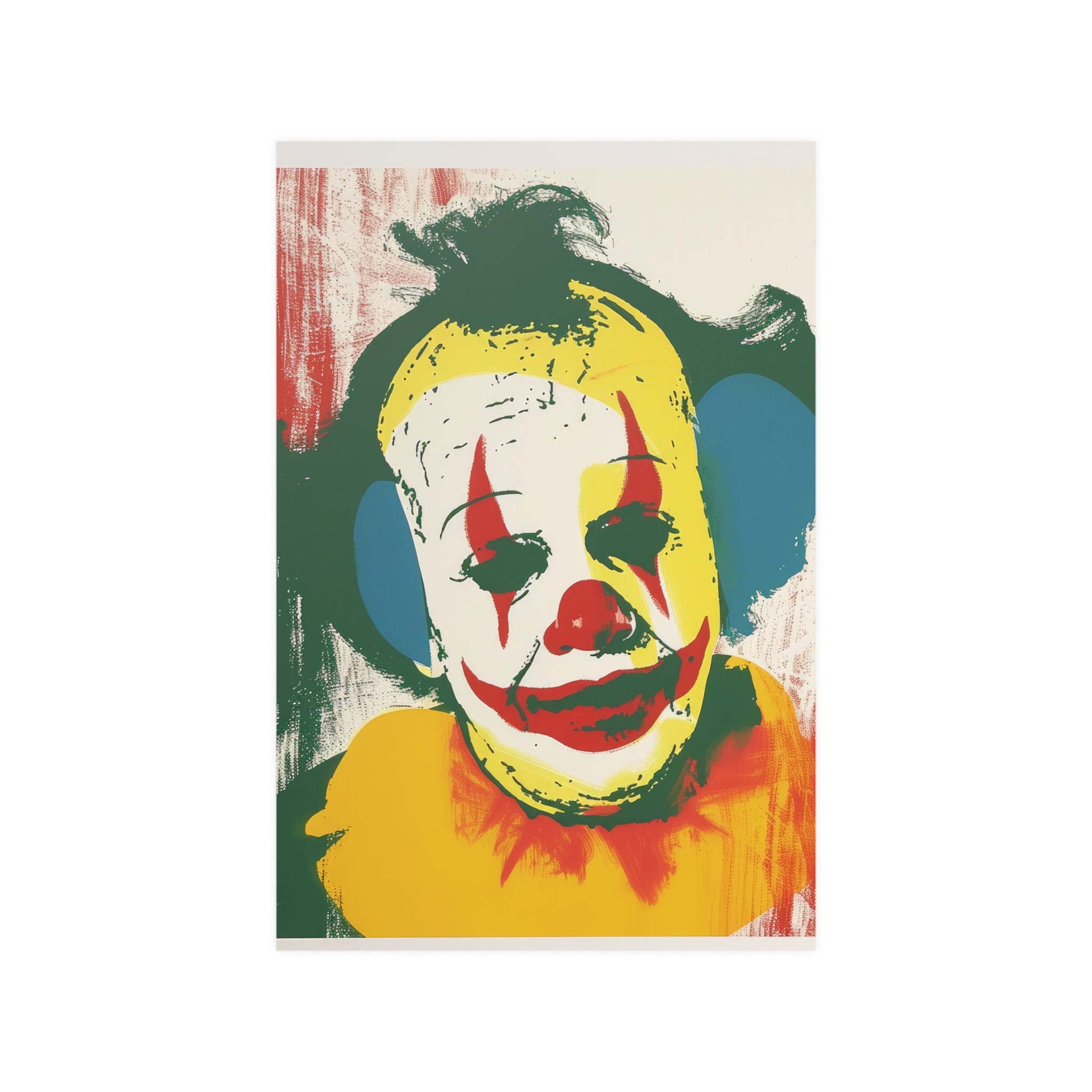 Creepy Clown Wall Art Screen Print Poster Print Scary Poster - Etsy