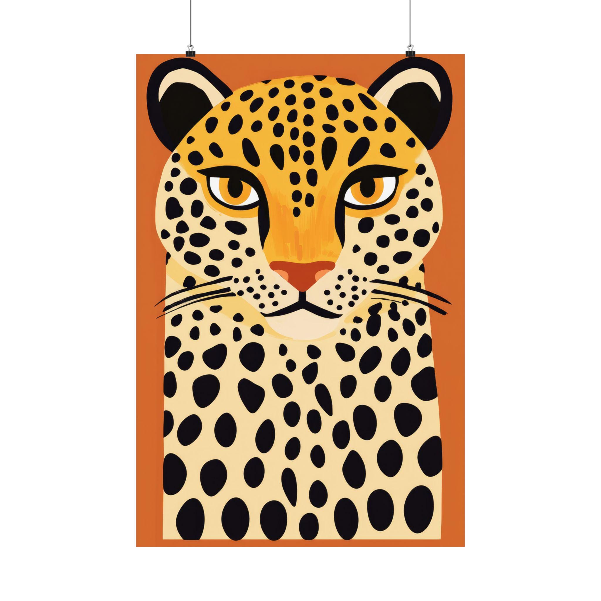 Bold Leopard Wall Art Animal Print Poster, Jungle Vibes Decor, Safari ...
