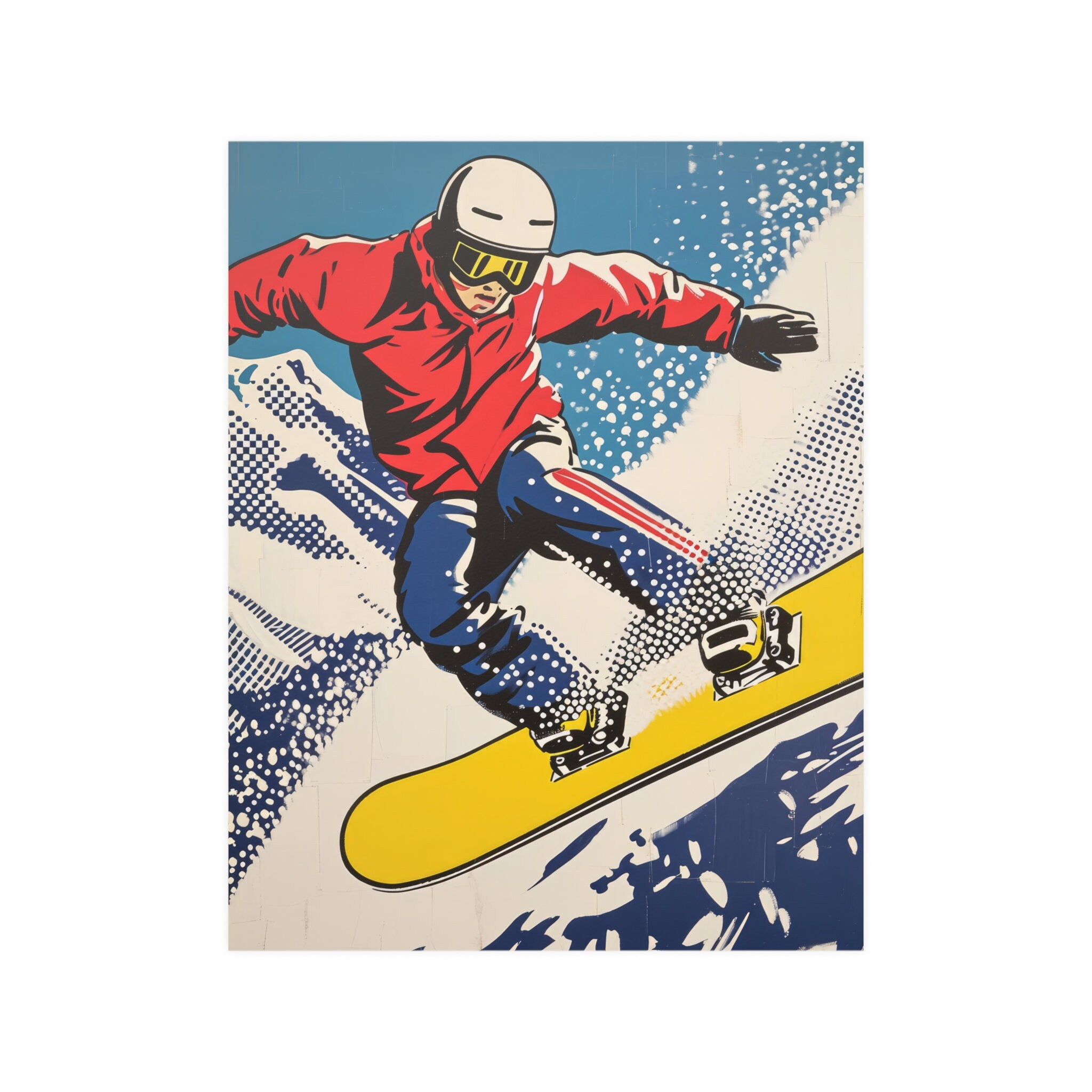 Retro Snowboard Wall Art Winter Poster Vintage Wall Art Snow Poster - Etsy