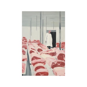 Meat Locker Meat Cooler Butcher Wall Art Poster - Etsy