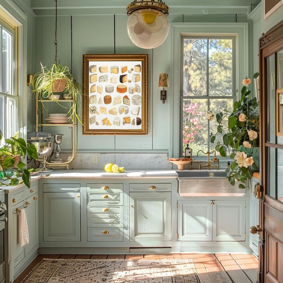 Cheese Wall Art Kitchen Decor Cheese Poster Cheeses Print - Etsy