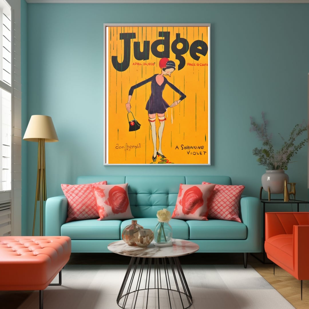 Vintage Judge Magazine Cover Poster Antique Art Print 1926 - Etsy
