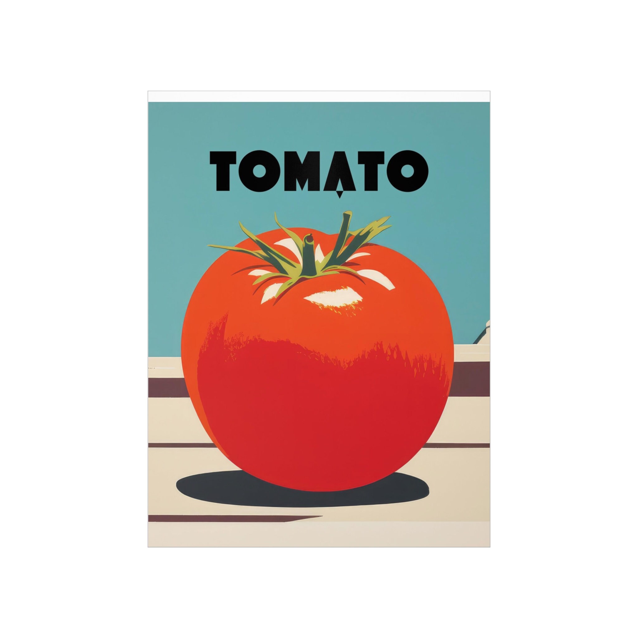 Tomato Poster Bauhaus Style Poster Tomato Bauhaus Print, Kitchen Art ...