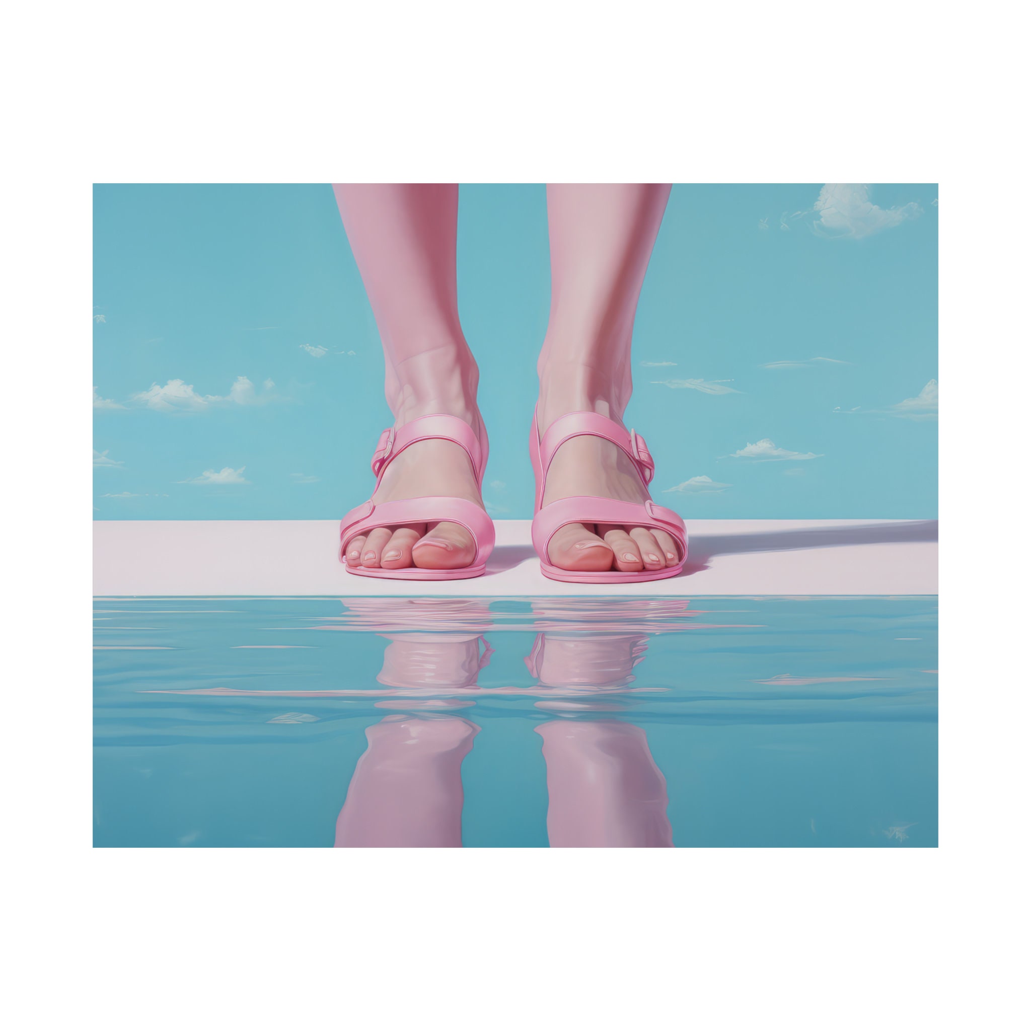 Pink Sandals Girls Feet Poster Feet Wall Art, Light Pink Poster - Etsy