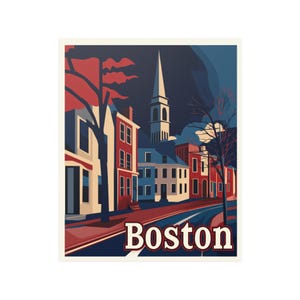 Boston Wall Art Boston Poster Massachusetts Wall Art Boston Print - Etsy
