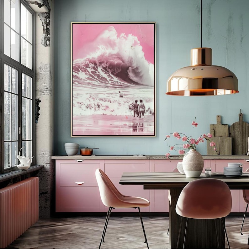 Vintage Ocean Wall Art Retro Sea Poster Beach Vintage Print Beach ...