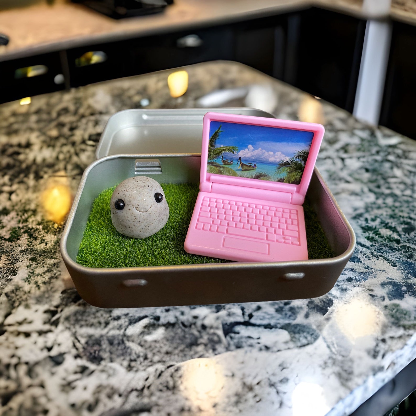 Work From Home Rock Friend! Emotional Support Creature, Desk Pet, Work ...