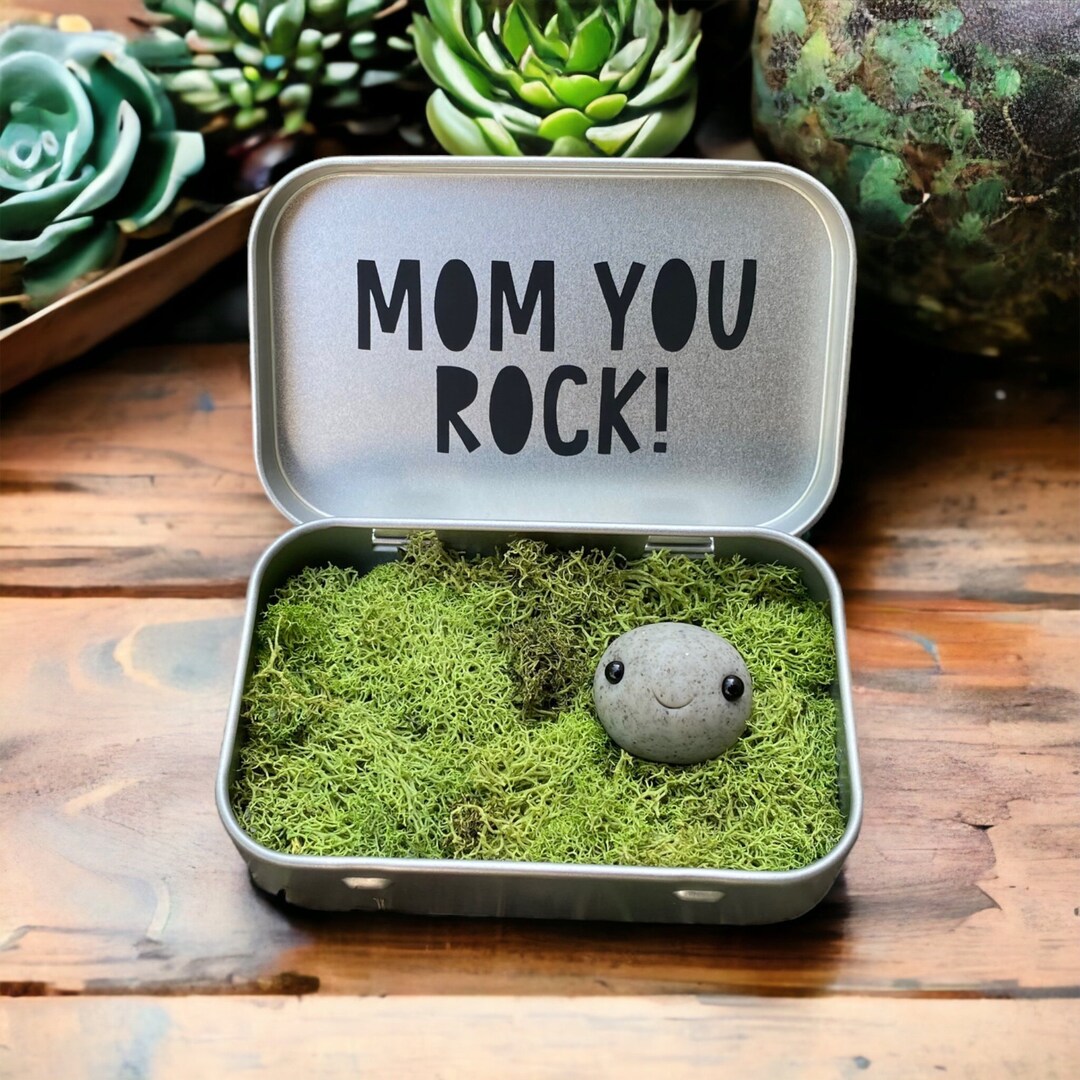 Mom You Rock One Of A Kind Mothers Day Trinket Cute Unique Mom T
