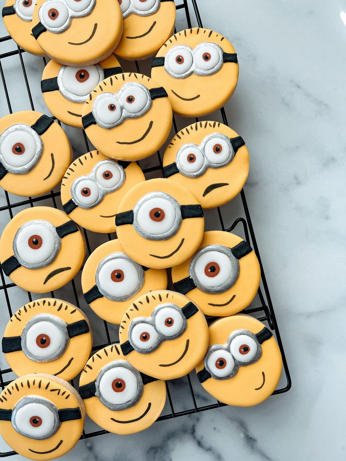 Minion Kids Birthday Cookies Custom - Etsy