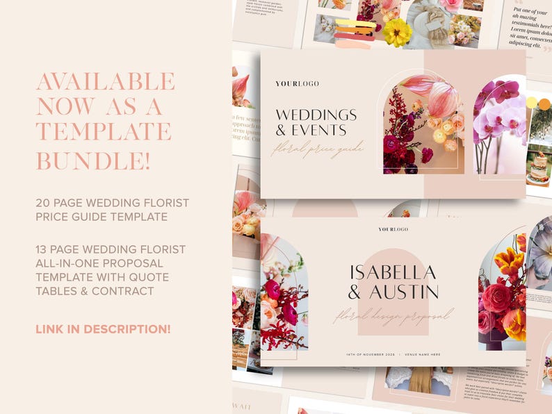 Florist Proposal, Quote & Contract Template | All-in-one Client Wedding ...