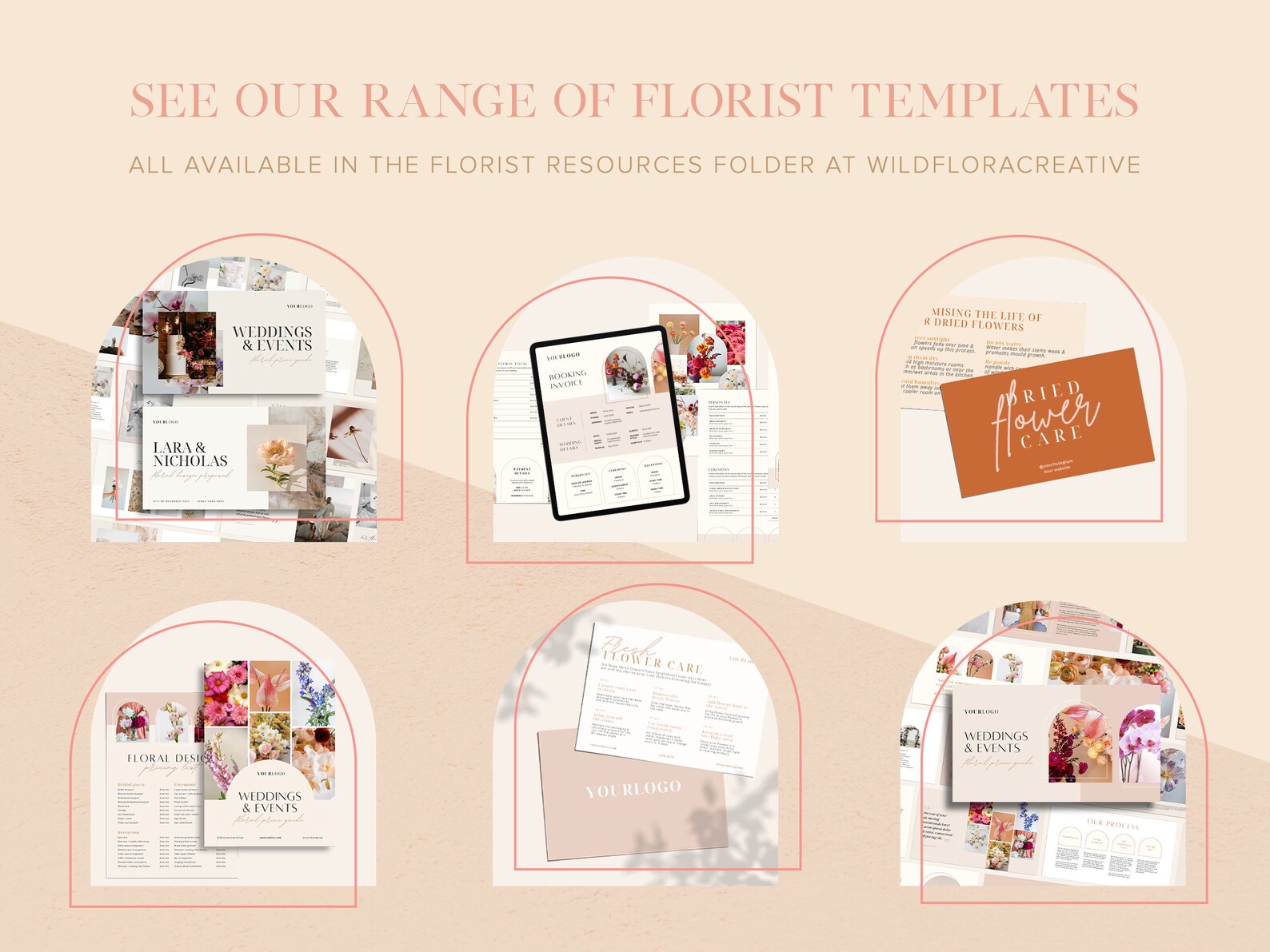 Wedding Florist Price Guide & Proposal Template BUNDLE Luxe Packages ...