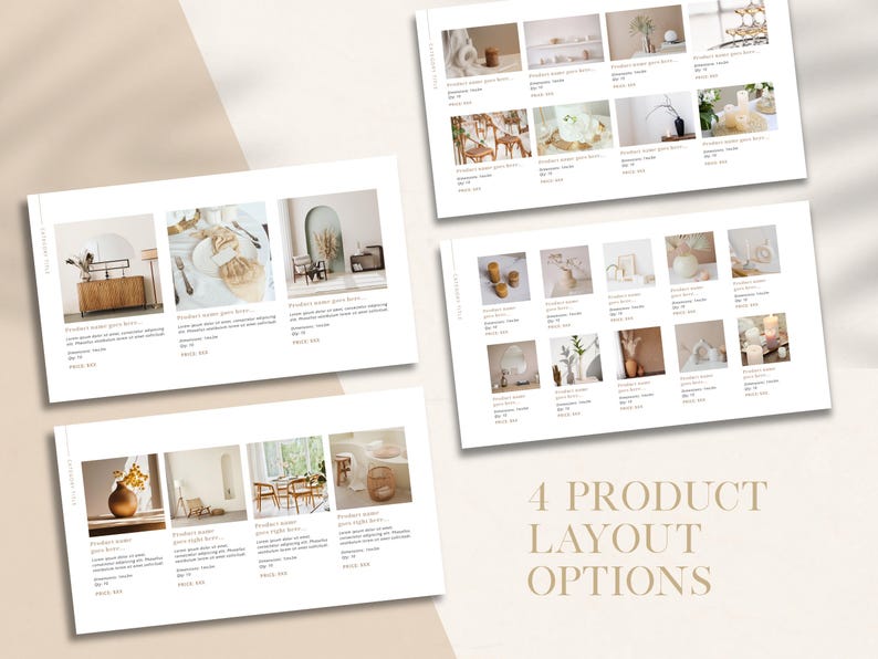 Event Hire Catalogue Canva Template Luxury Wedding Furniture Guide ...