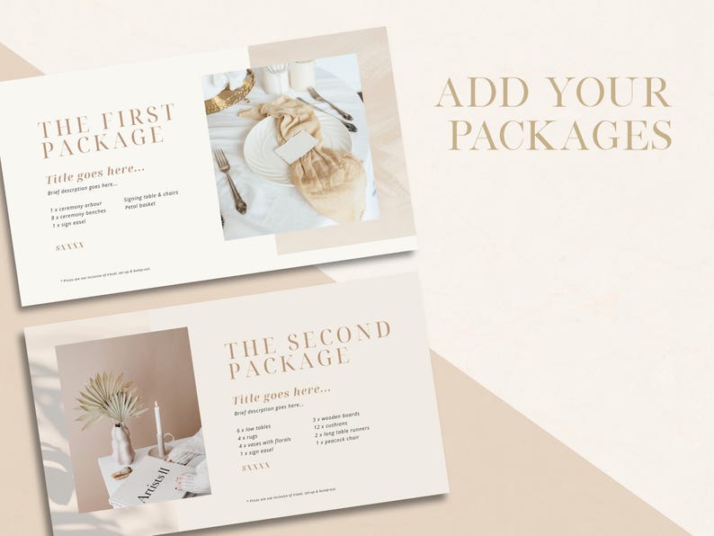 Event Hire Catalogue Canva Template | Luxury Wedding Furniture Guide ...
