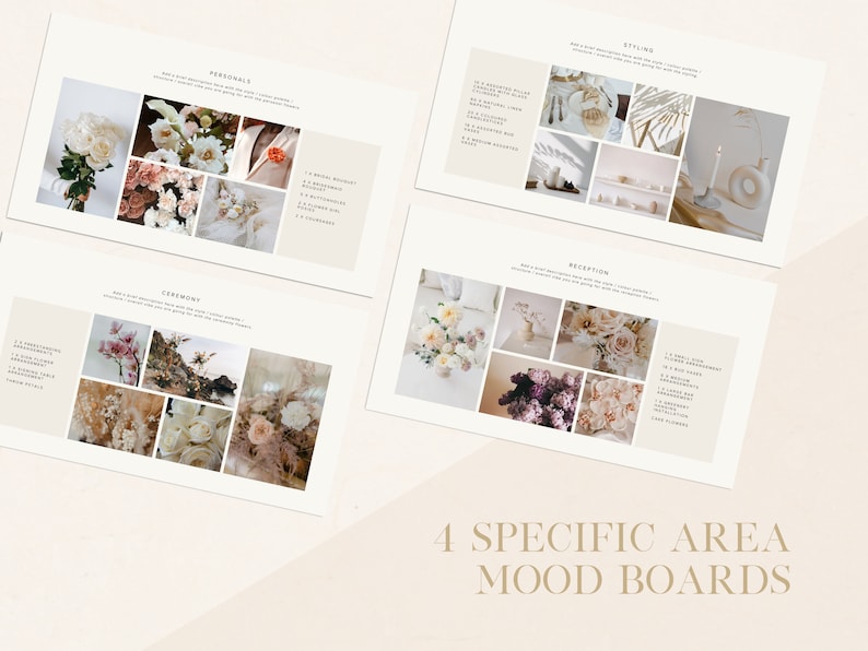 Wedding Florist Proposal Template Editable in Canva Event Floral Design ...