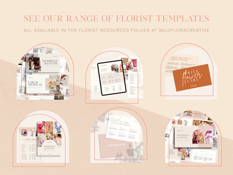 Wedding Florist Price List Template | Luxe 2 Page Canva Floral Design ...