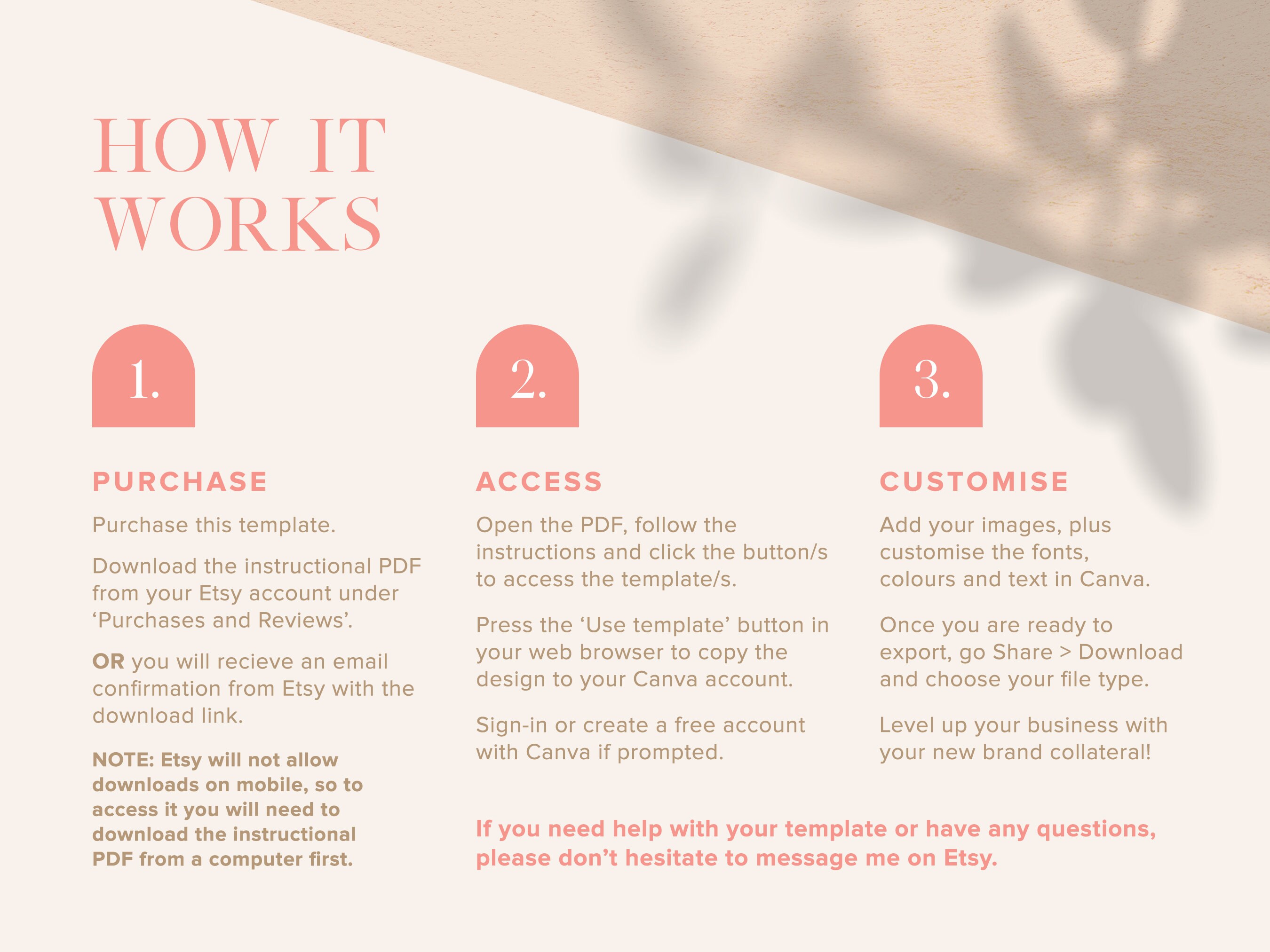 Message Card Canva Template Bundle for Florists | Printable Gift Card ...
