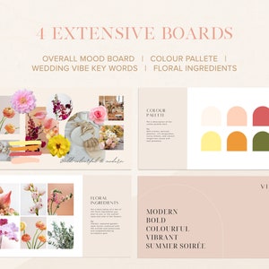 Wedding Florist Proposal Template | Event Floral Design Mood Board ...