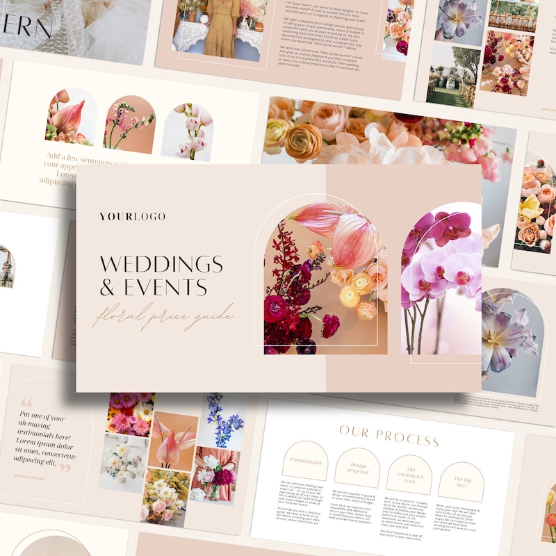 Florist Portfolio Template - Etsy