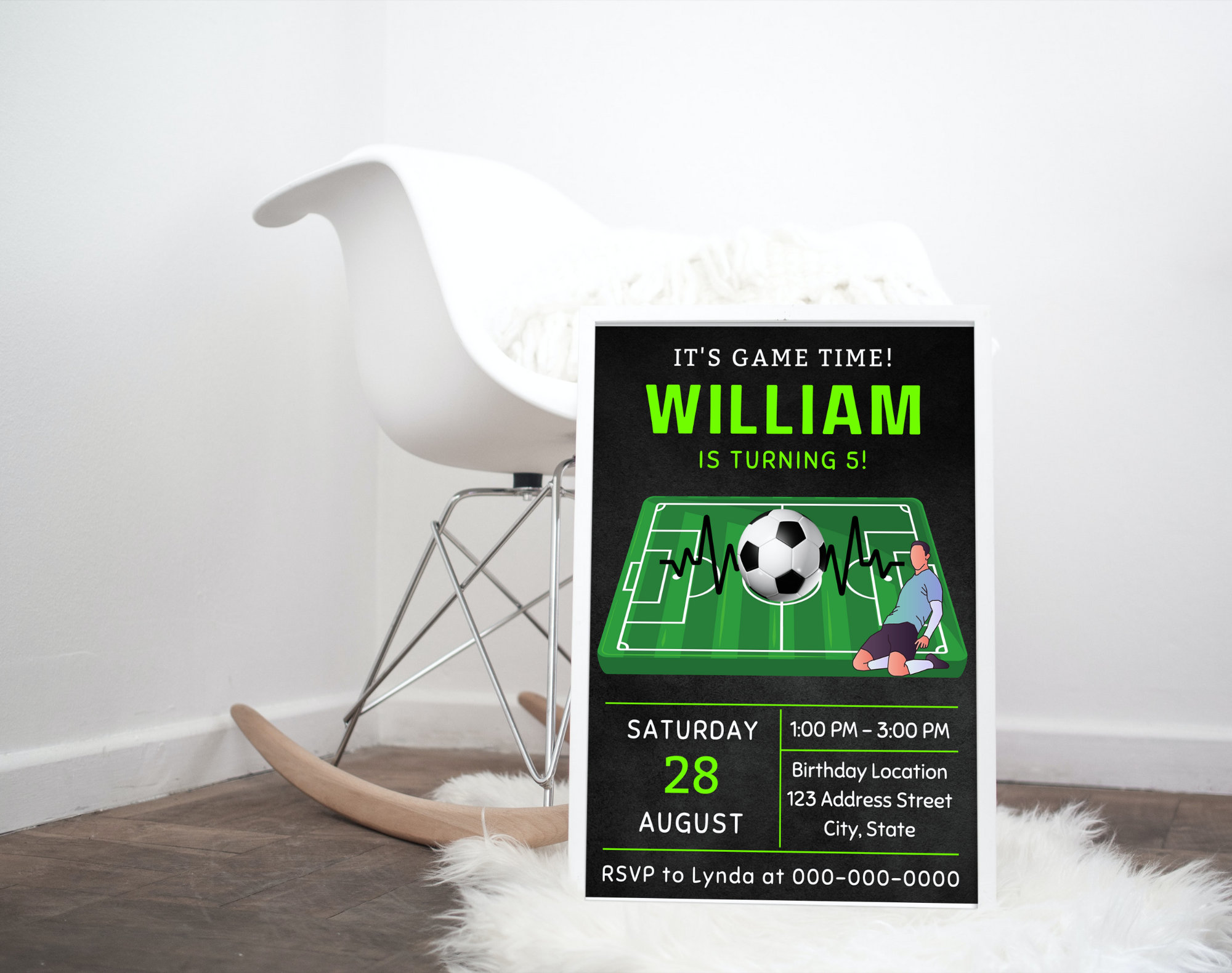 Soccer Birthday Invitation Template Printable Template Soccer Birthday ...