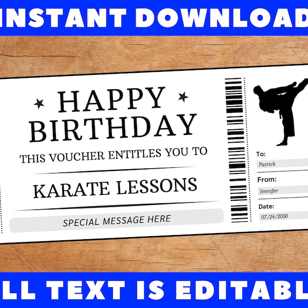Karate Certificate - Etsy