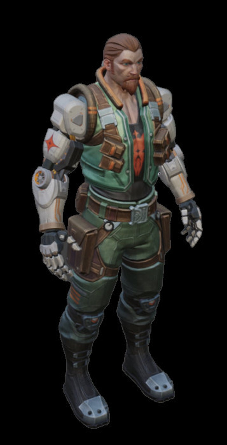 Valorant Breach Figure, 3D Models, High Quality Printed, Valorant Game ...