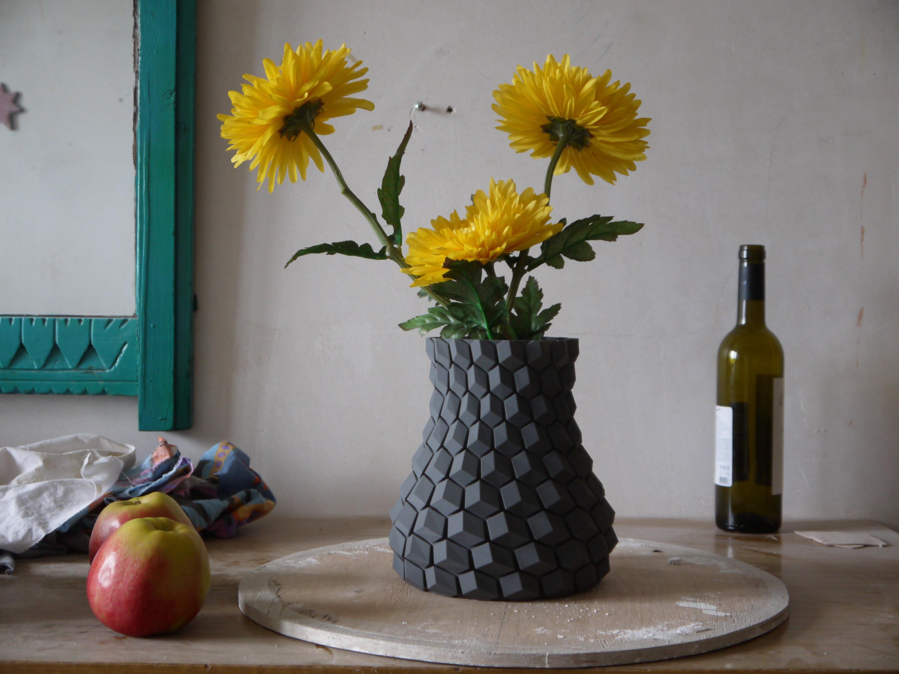 Modern Plant Pot STL File for 3D Printing, Unique Planter Design ...